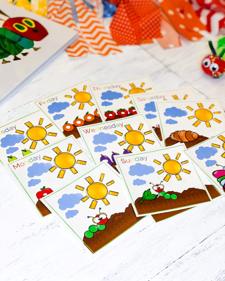 Pom-Pom Caterpillar Craft – The Very Hungry Caterpillar Activity