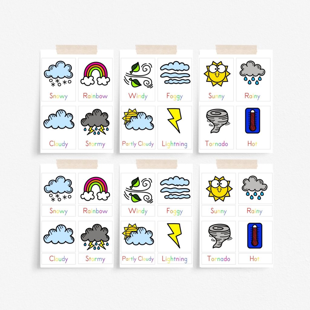 Weather Bundle Printable Set - beyond the playroom