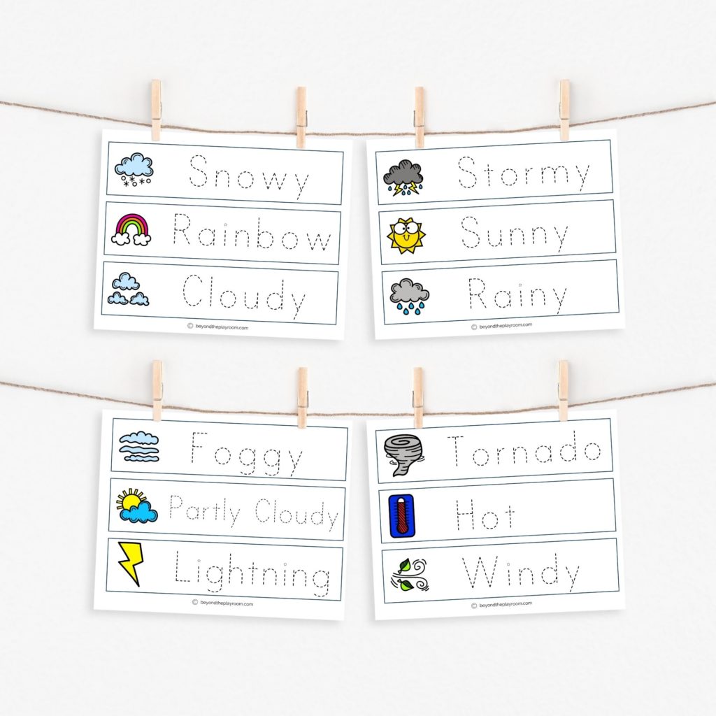 Weather Bundle Printable Set - beyond the playroom
