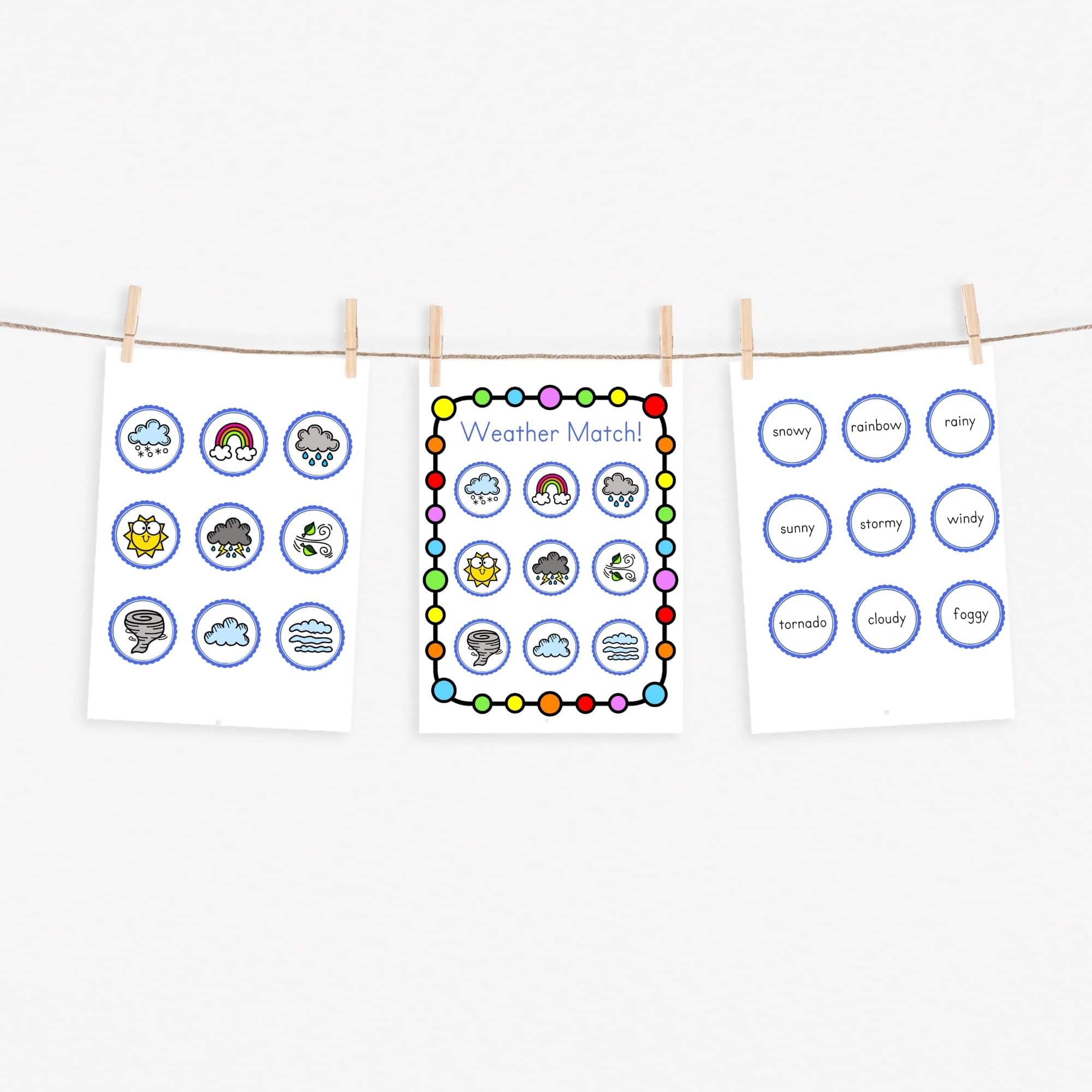 Subscribe Weather Matching Game – beyond the playroom