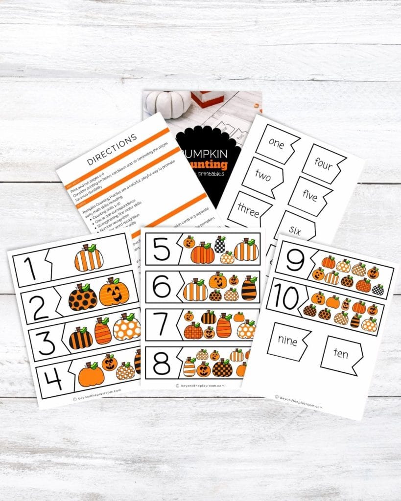 Thank You Pumpkin Math Printable – beyond the playroom
