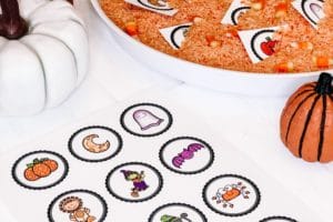 Halloween Sensory Bin – Fall Literacy Activity for Kids