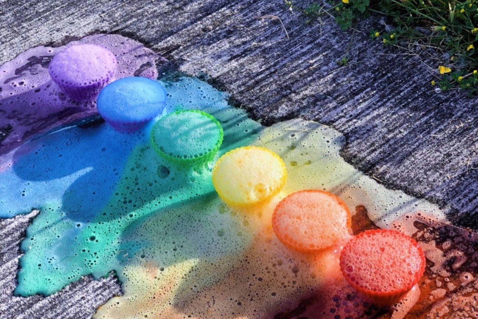 Rainbow Rain Science Experiment - beyond the playroom