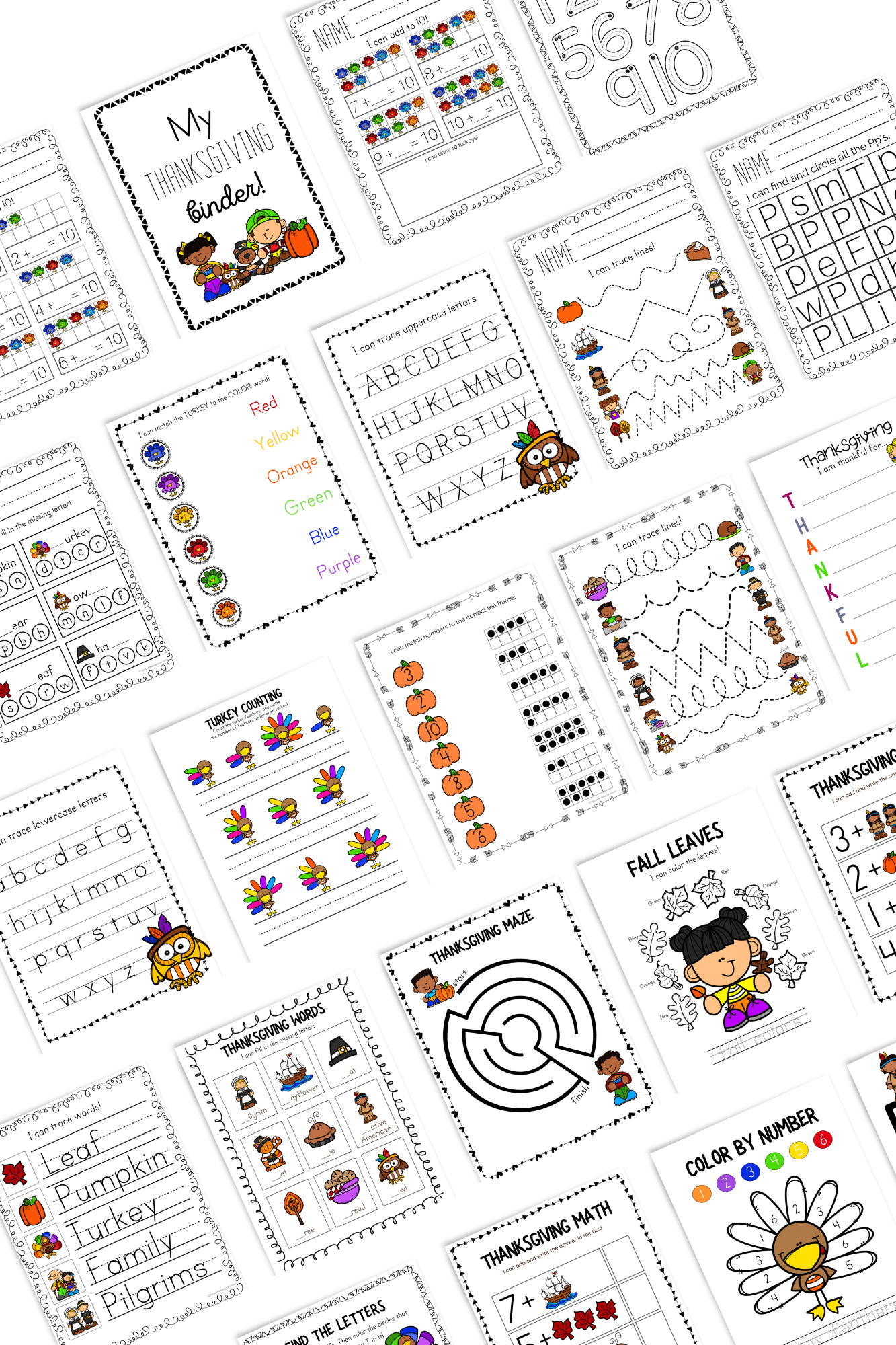 Thanksgiving Printable Bundle for Kids – beyond the playroom