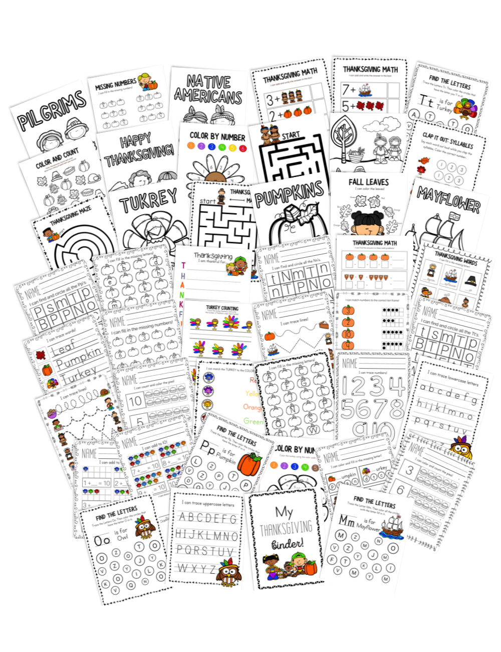 Thanksgiving Printable Bundle for Kids – beyond the playroom