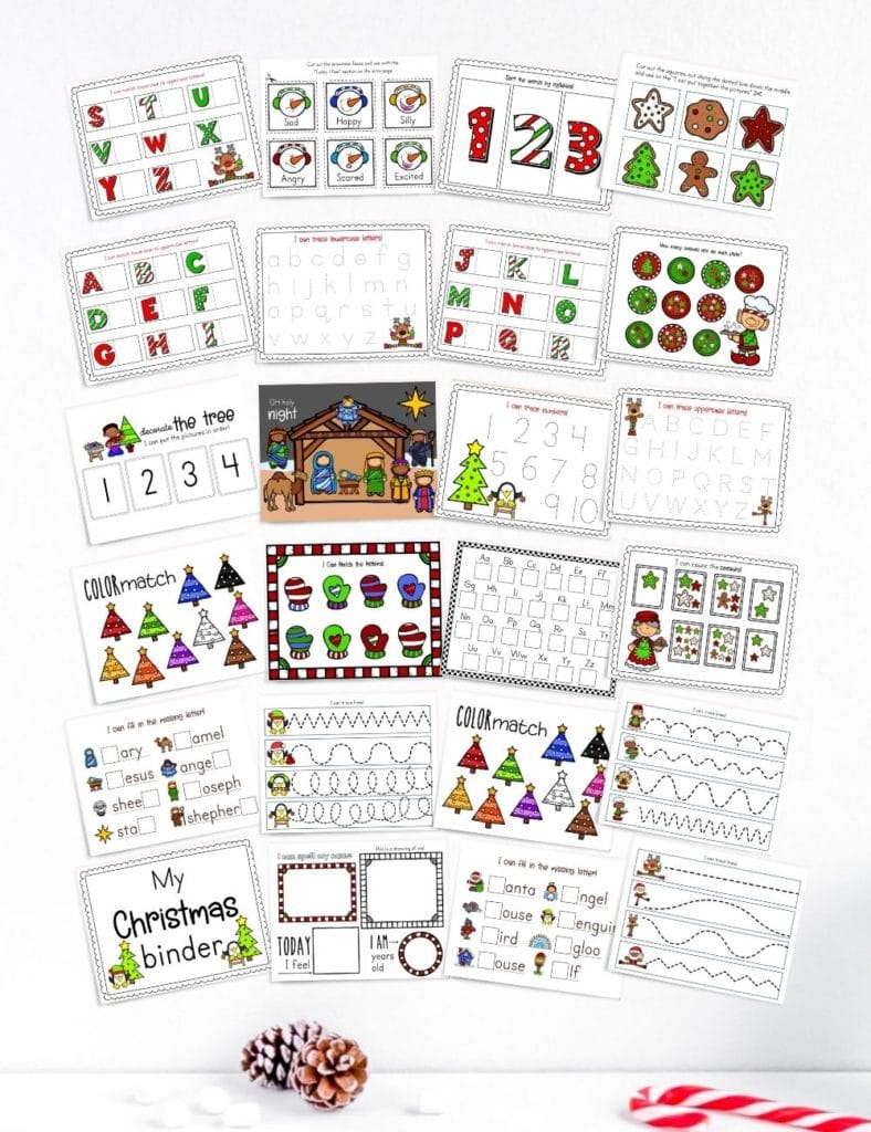 Christmas Busy Binder Printables For Kids - beyond the playroom