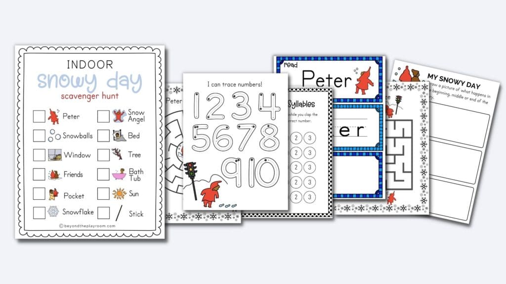 The Snowy Day Printables for Kids