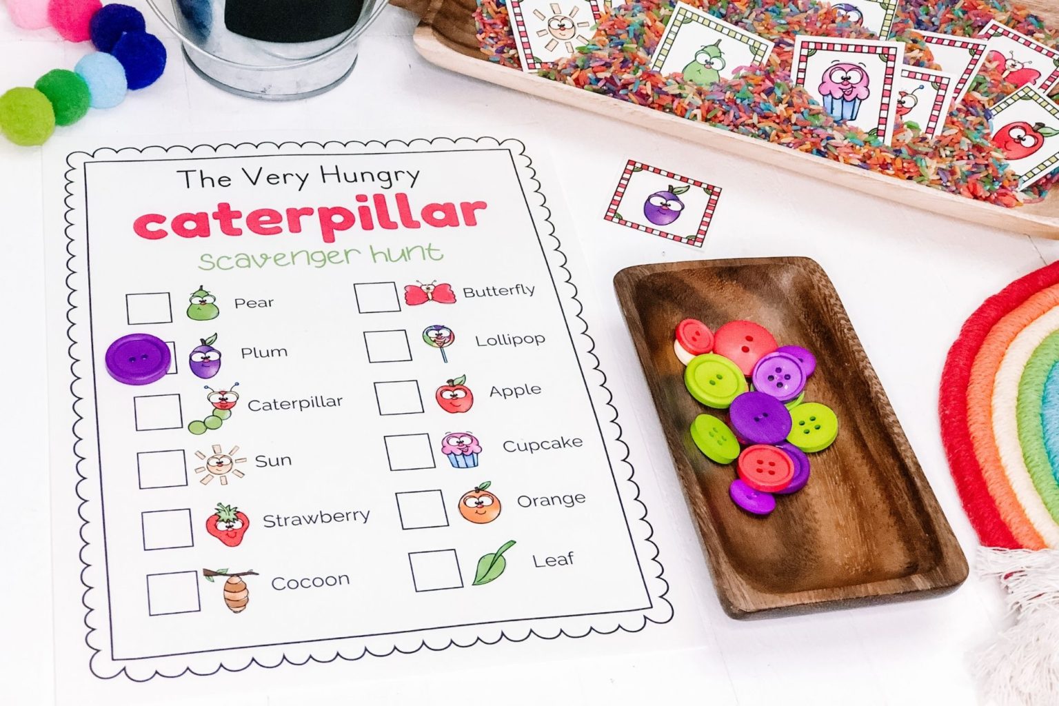 Pom-Pom Caterpillar Craft - beyond the playroom