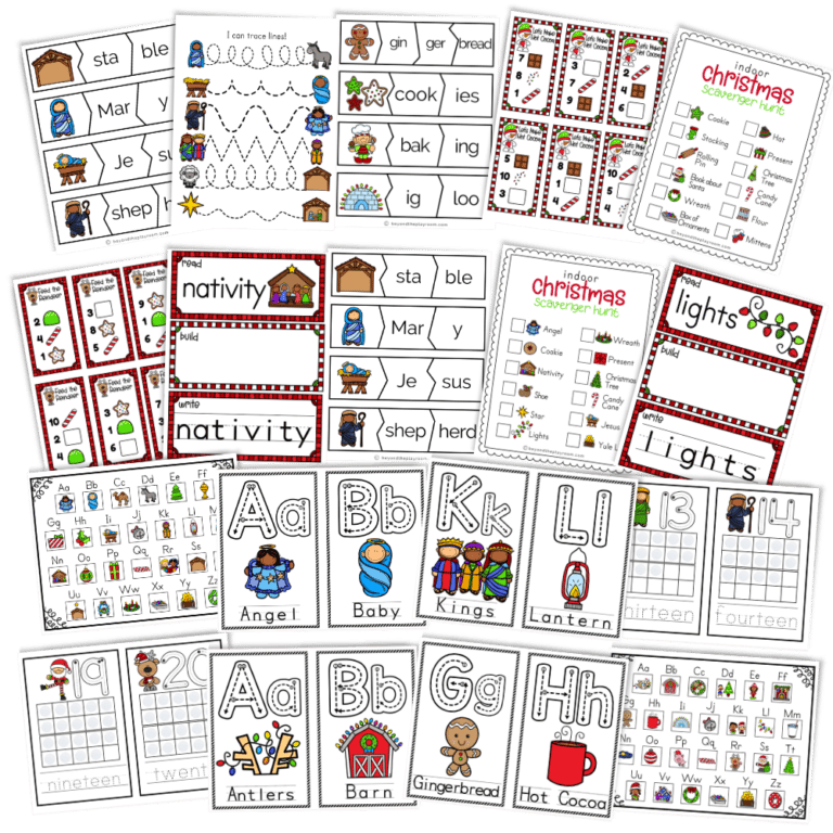 Christmas Printable Activity Bundles for Kids – beyond the playroom