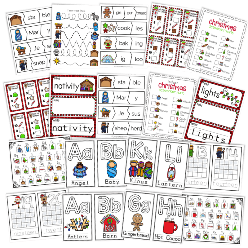 Christmas Printable Activity Bundles for Kids - beyond the playroom