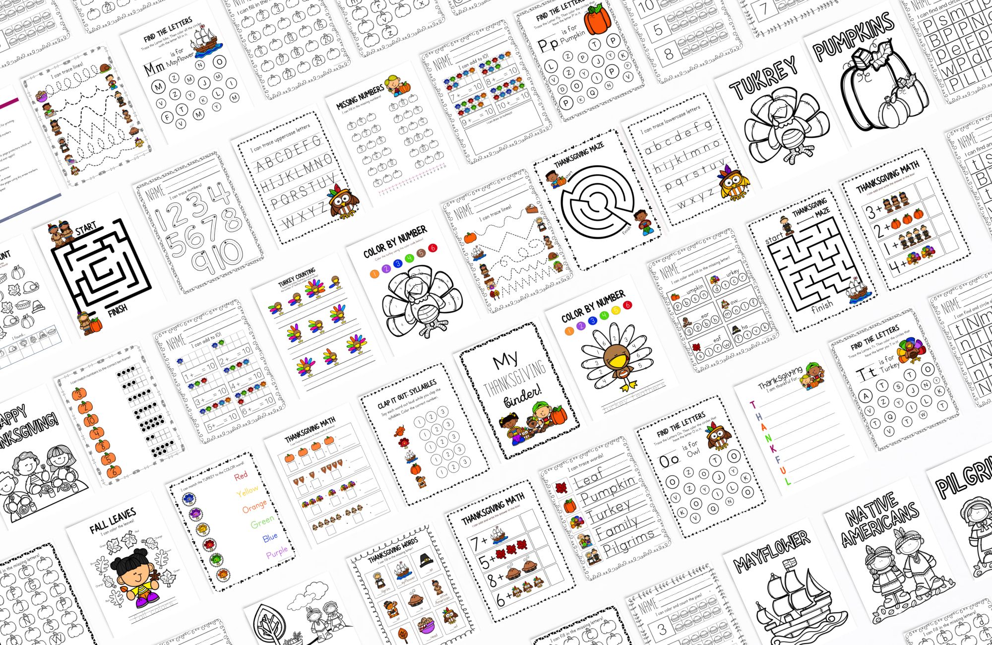 Thanksgiving Printable Bundle for Kids - beyond the playroom