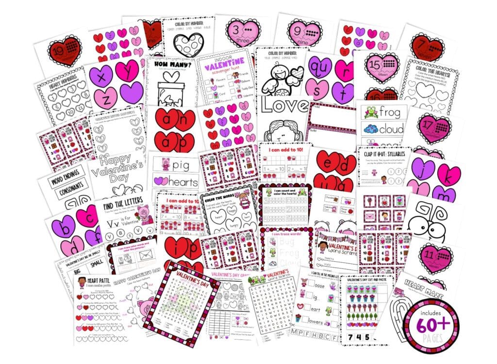 Thank You Valentine’s Day Ten Frame Cards - beyond the playroom