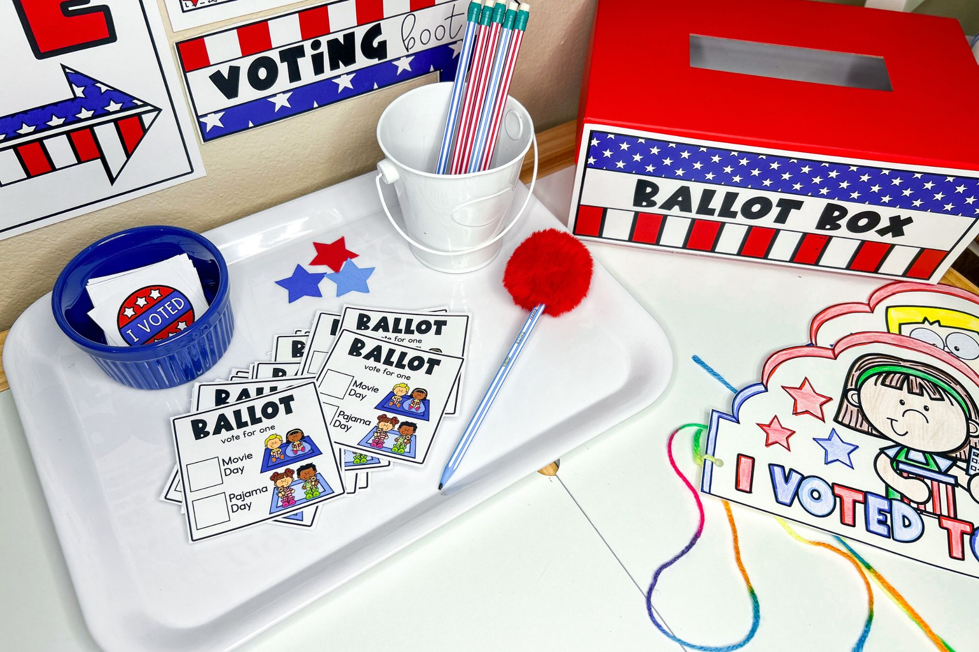 Mock Classroom Election for Kids - beyond the playroom