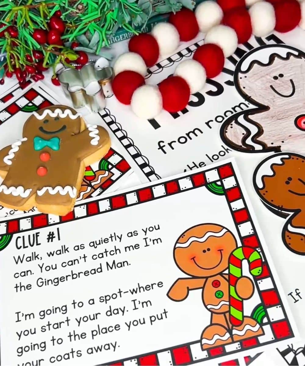 Thank You Gingerbread Man No-Prep Freebie - beyond the playroom
