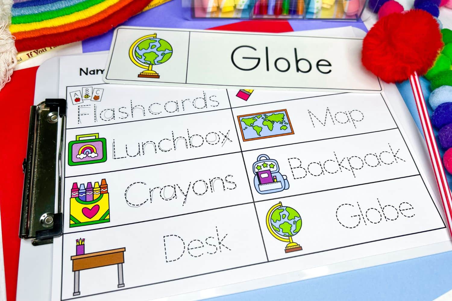 Seasons Write the Room Literacy Center - beyond the playroom