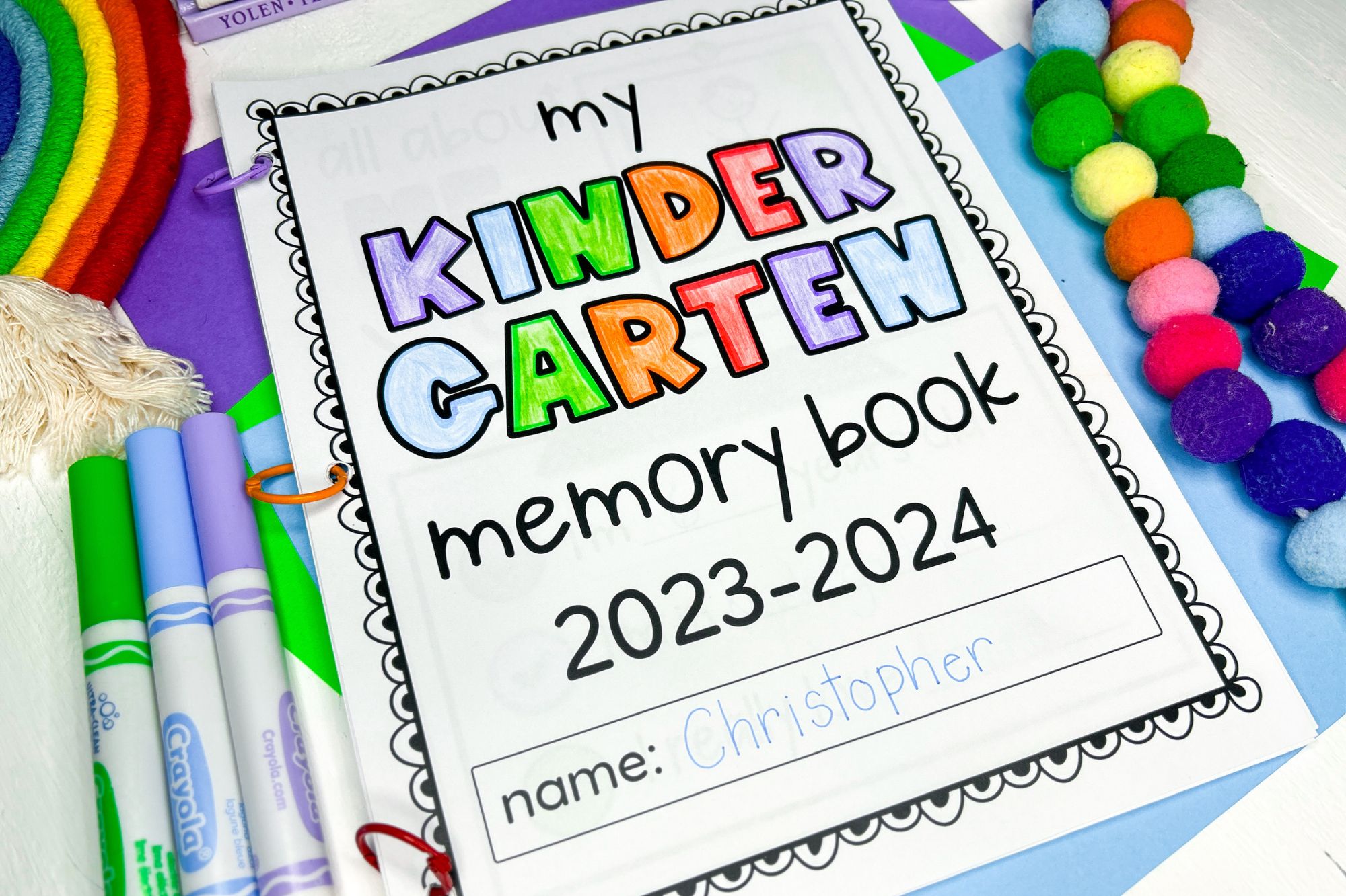 End of Year Memory Book for Kids - beyond the playroom